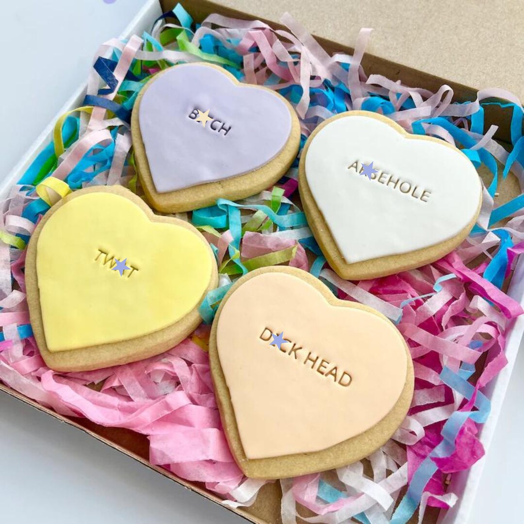 Rude Insult Biscuit Gift Box | Swearing Naughty Gifts | Shortbread ...