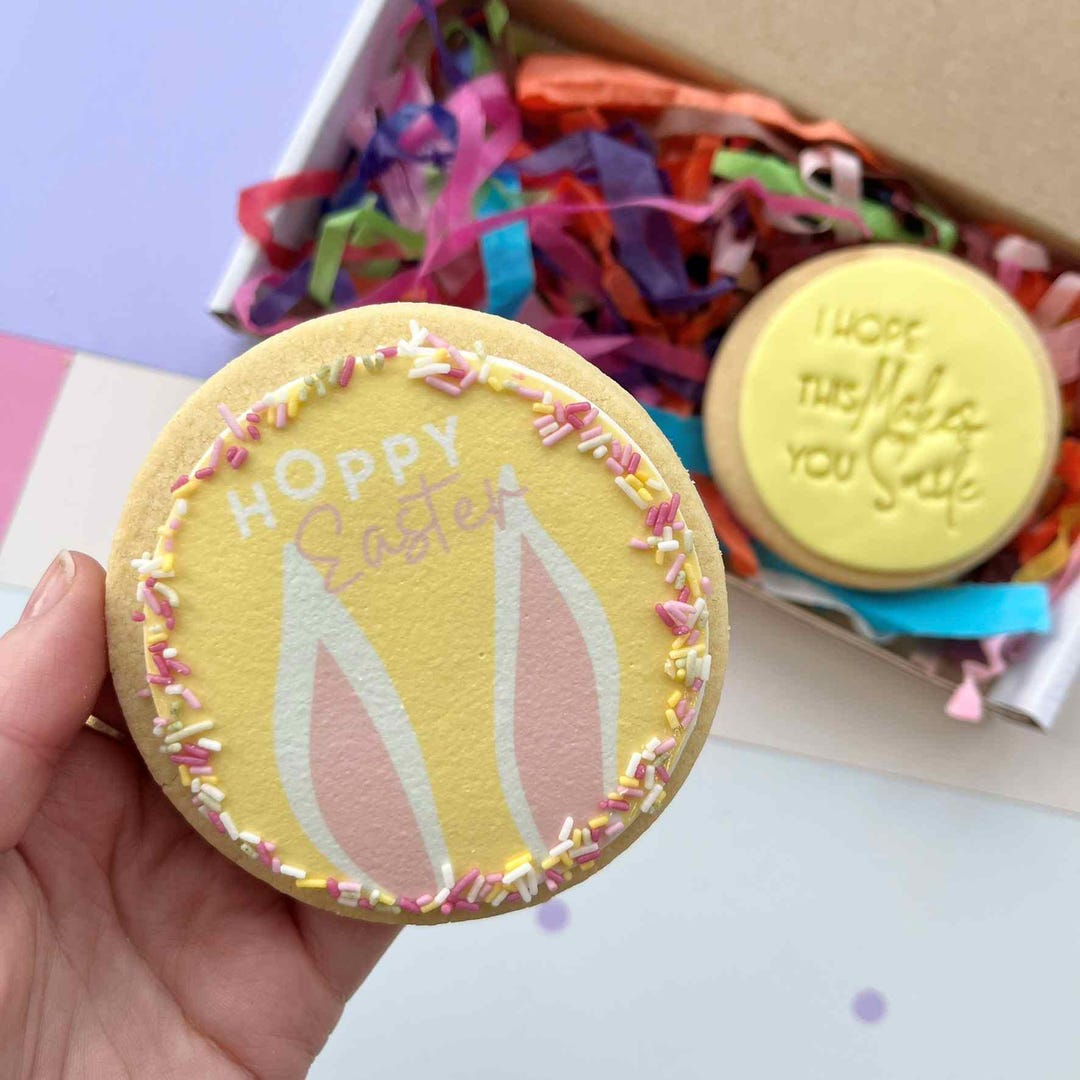 Easter Biscuit Gift Set | Happy Easter Shortbread Cookies | Vegan ...