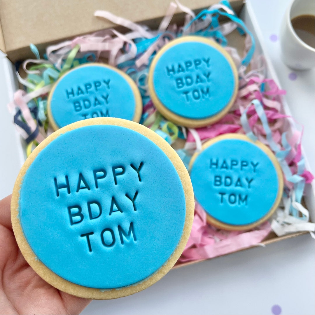 Personalised Biscuit 4 Box Selection Box Shortbread Cookies ...