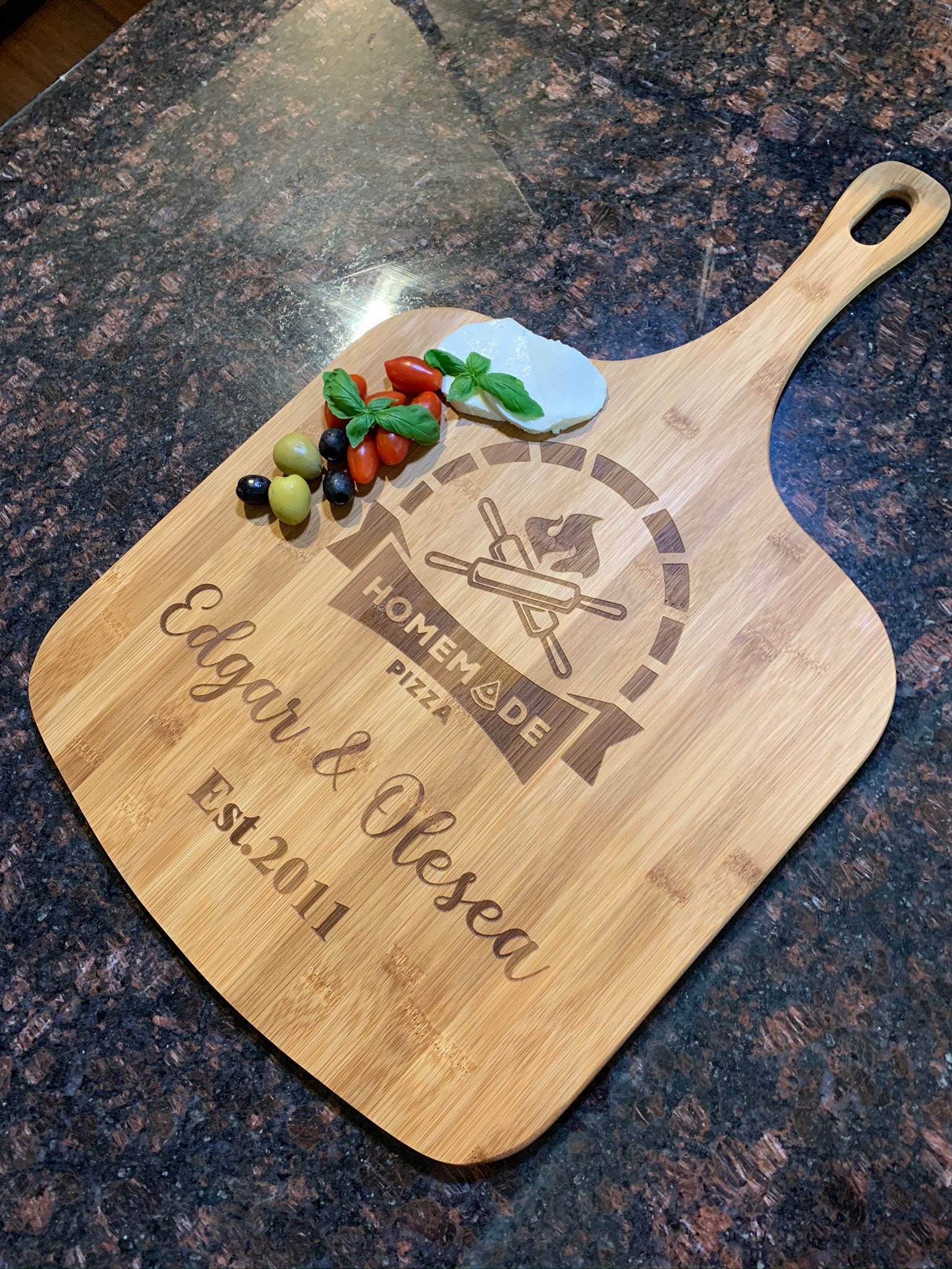 PERSONALIZED PIZZA Board,pizza Peel,wedding Gift,anniversary Gift,pizza ...