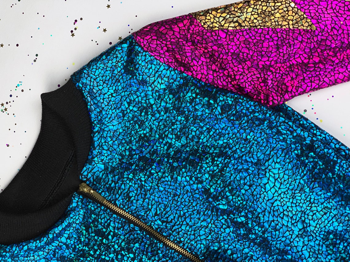 Kids Holographic Gold / Purple / Turquoise Lightning Bolt - Etsy