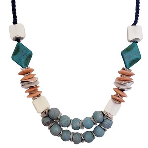 Uniquely Chic Bone and Horn Necklace Tribal Necklace Boho Necklace for ...