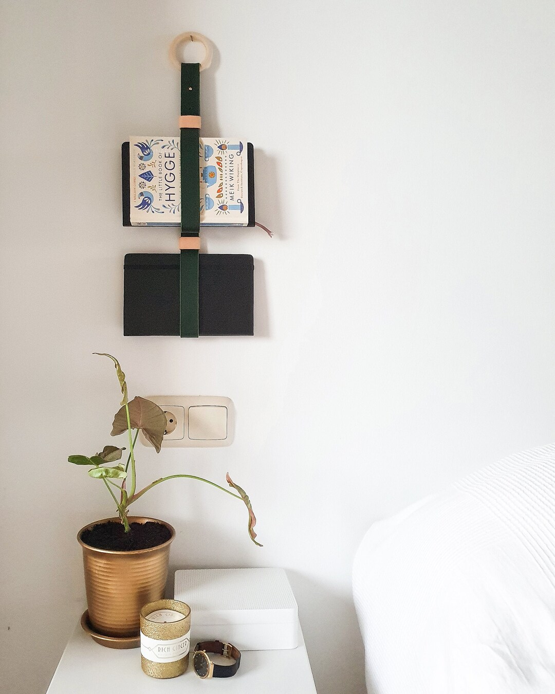 Leather Multi Strap - Leather Hanging Magazine Holder. Leather Strap ...