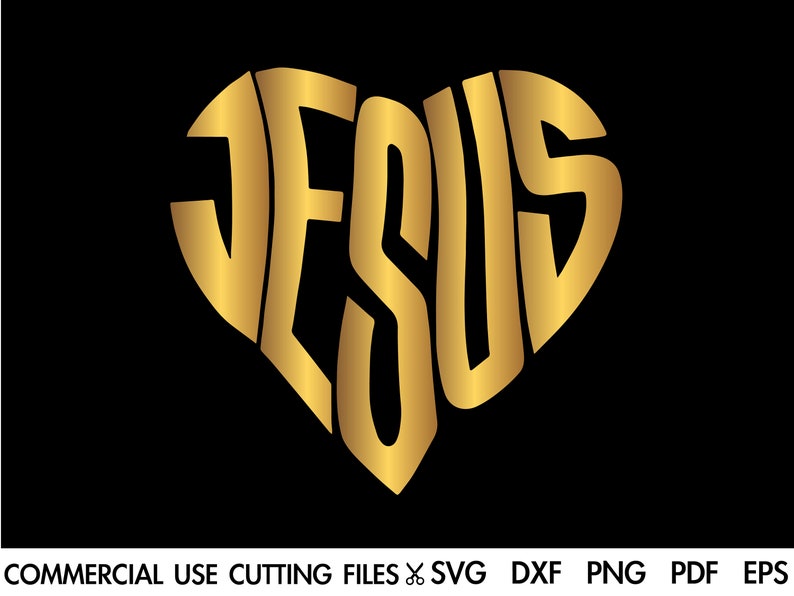 Jesus Heart SVG: Christian Religious Cut File (digital Download) - Etsy ...