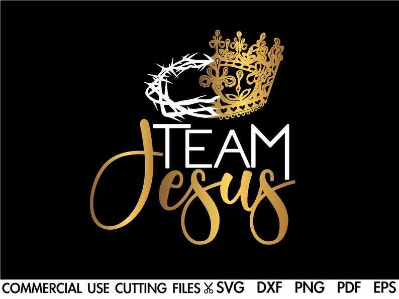 Team Jesus SVG, Jesus SVG, der Herr Schmuck, Gott Schmuck, christliche ...
