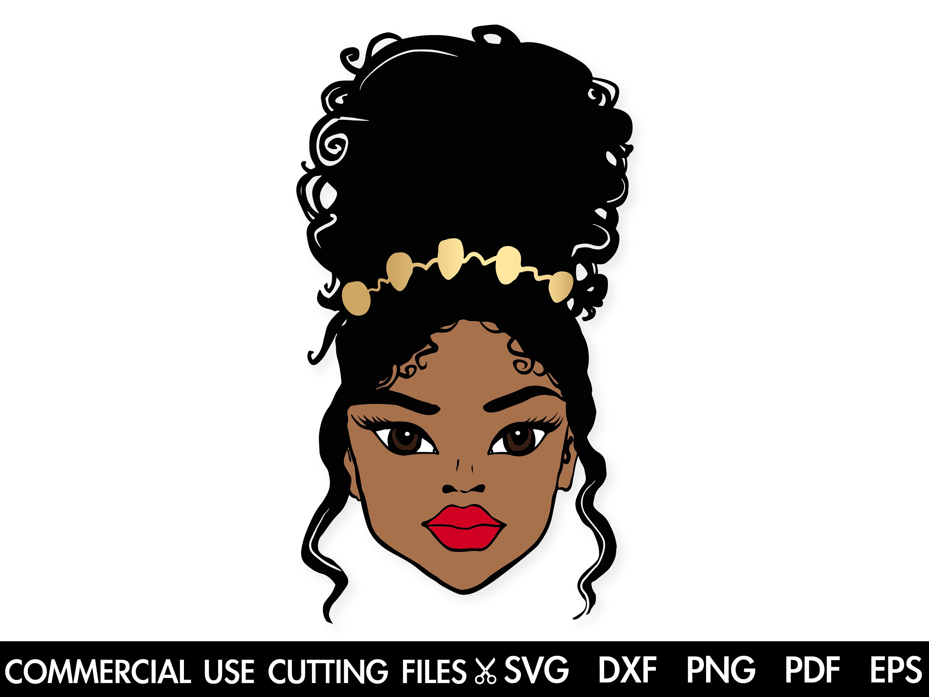 Girl Svg Woman Svg Cute Face Svg Beautiful Face Silhouette Etsy
