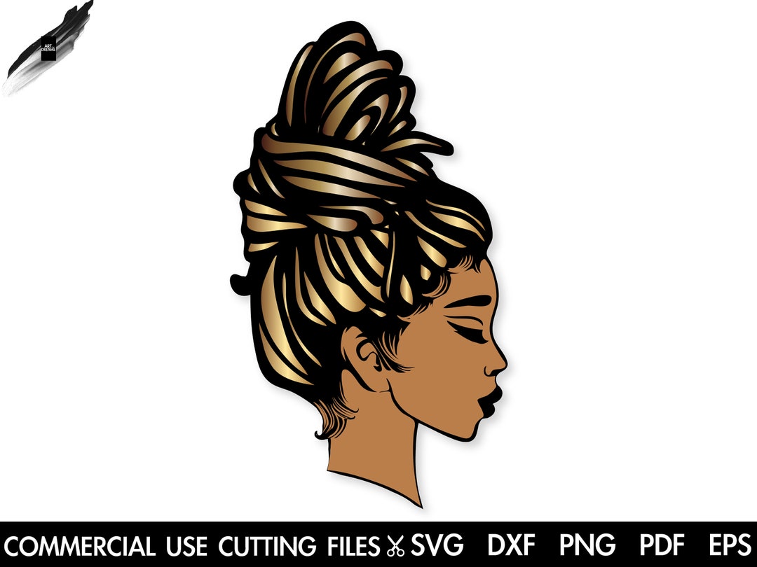 Black Woman SVG, Locs Svg, Dreadlocks Svg, Afro Svg, Black History ...