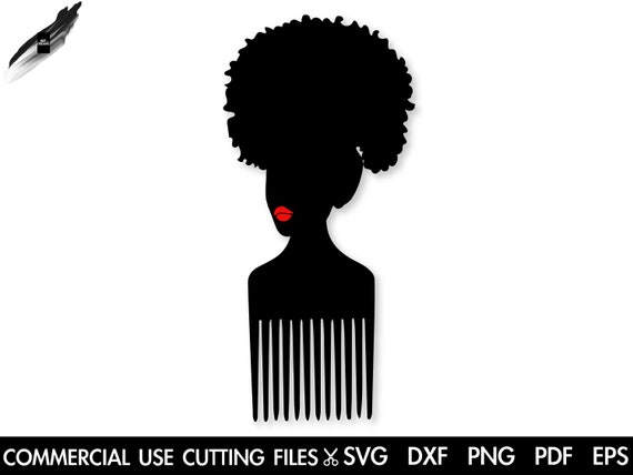 Afro Comb SVG Afro Pick Svg Natural Hair Svg Afro Puff Svg | Etsy