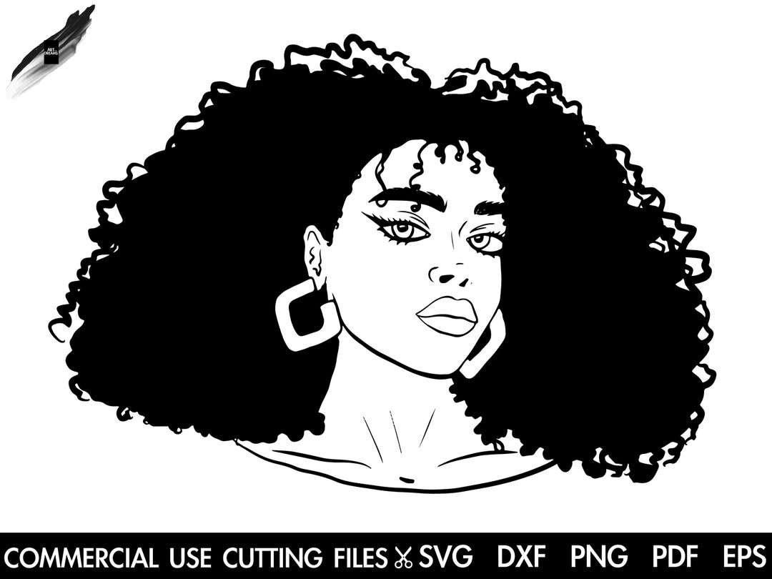 Woman SVG, Afro SVG, Black Woman SVG, Afro Woman Svg, Black Queen Svg ...