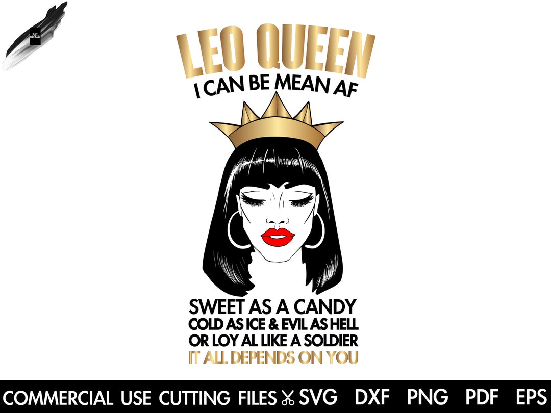 LEO Queen SVG, LEO Svg, Leo Girl Svg, Birthday Gift Svg, July Girl Svg ...