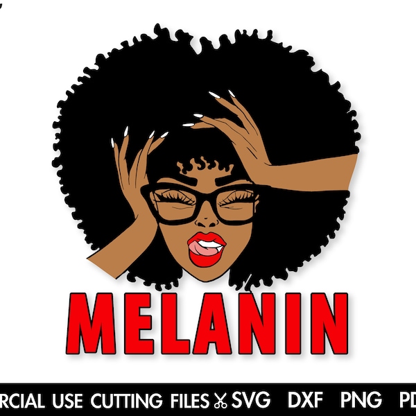 Black Woman Svg - Etsy