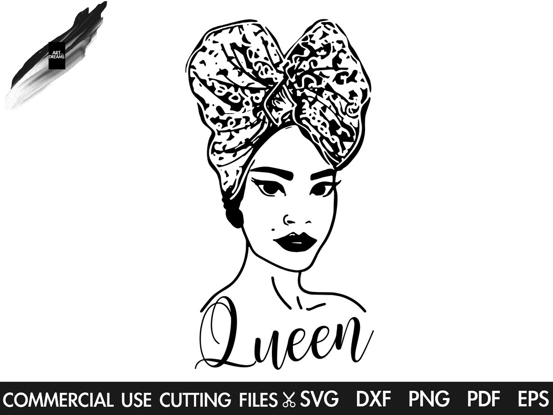 Latina Queen SVG: Afro Woman Cut File for Cricut - Etsy
