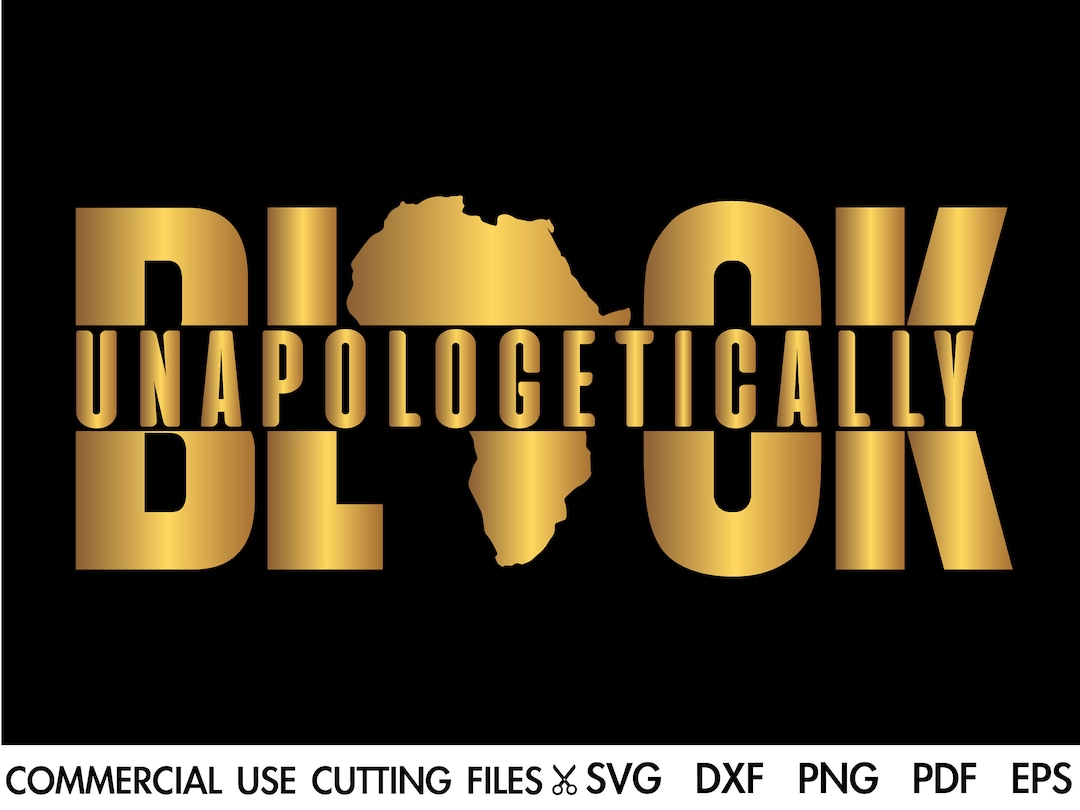 Unapologetically Black SVG: Melanin Queen & King Design (digital ...