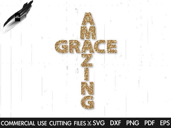 Amazing Grace Svg Cross Svg Jesus Svg Christian Svg | Etsy