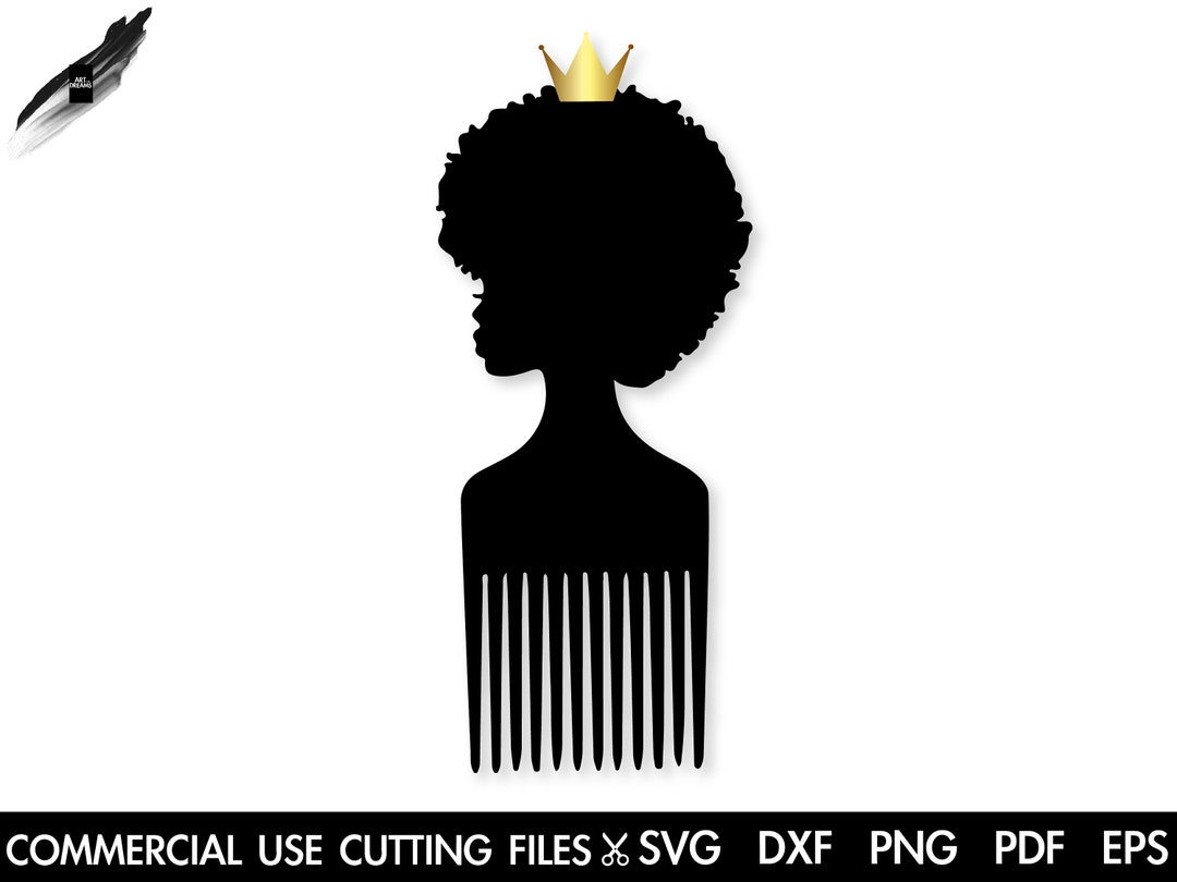 Afro Comb SVG, Afro Pick Svg, Natural Hair Svg, Afro Puff Svg, Afro Svg ...