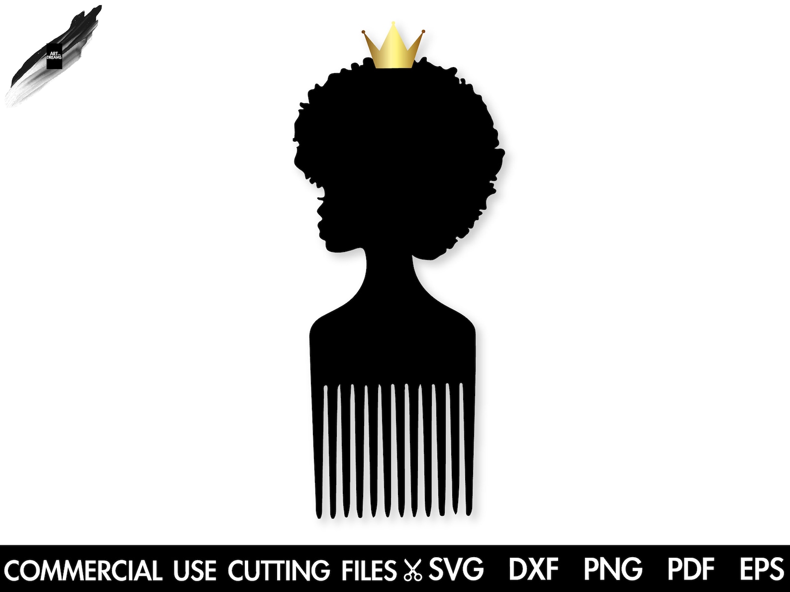 Afro Comb SVG Afro Pick Svg Natural Hair Svg Afro Puff Svg - Etsy
