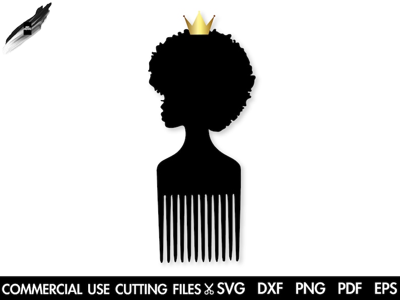 Afro Comb SVG Afro Pick Svg Natural Hair Svg Afro Puff Svg - Etsy Israel