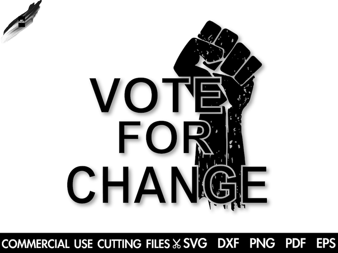 Black Fist Vote SVG: Afro Power Design (digital Files) - Etsy