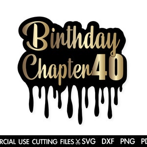 Birthday Chapter 40 SVG, Birthday Princess SVG, Birthday Queen Svg, 40 ...