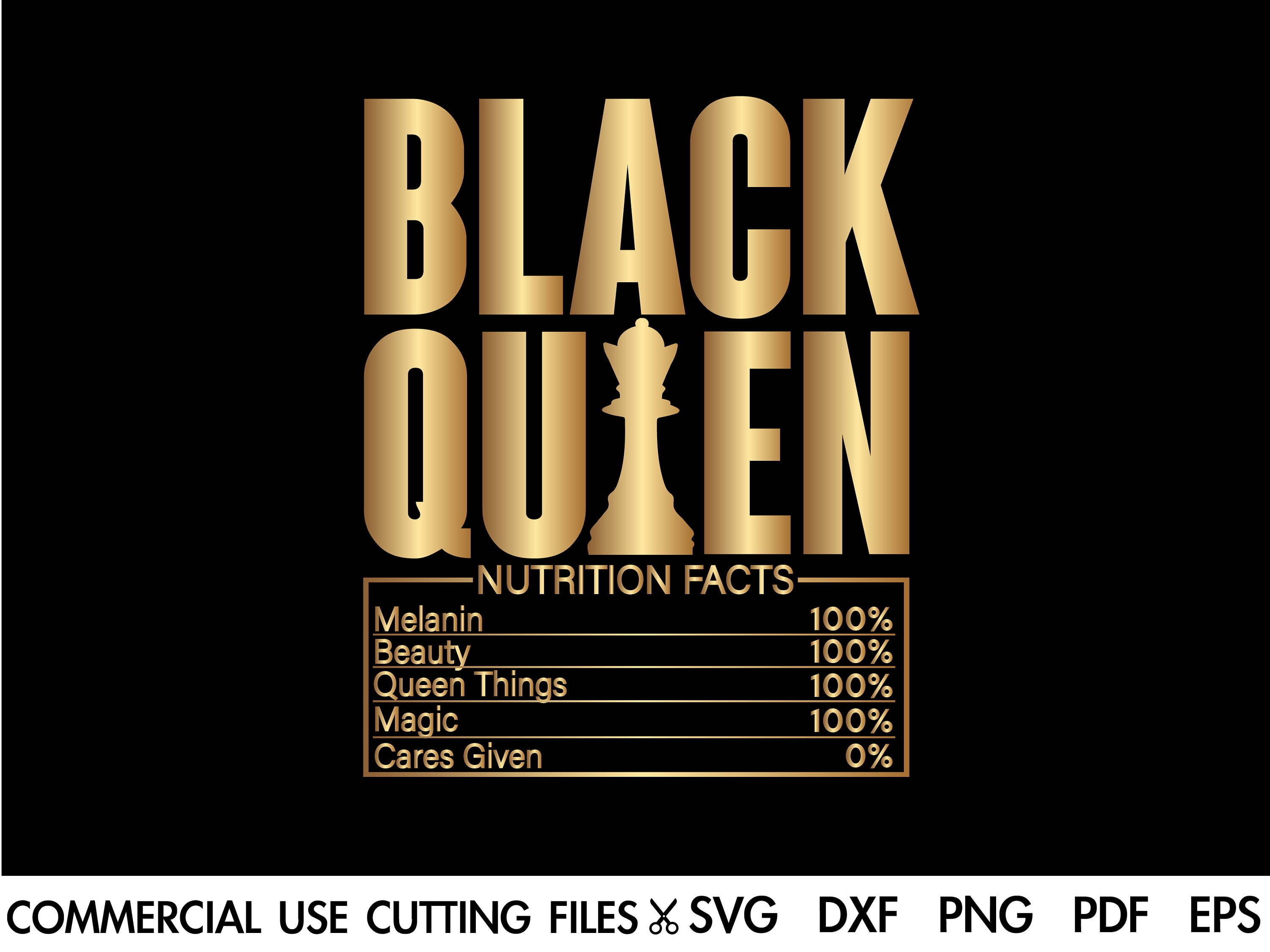 Black Queen SVG Black Queen Chess Svg Black Queen Nutrition - Etsy México