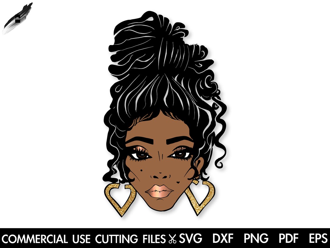 Black Woman SVG, Locs Svg, Dreadlocks Svg, Afro Svg, Black History ...