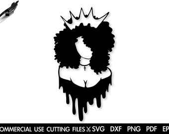 Natural Hair Svg - Etsy