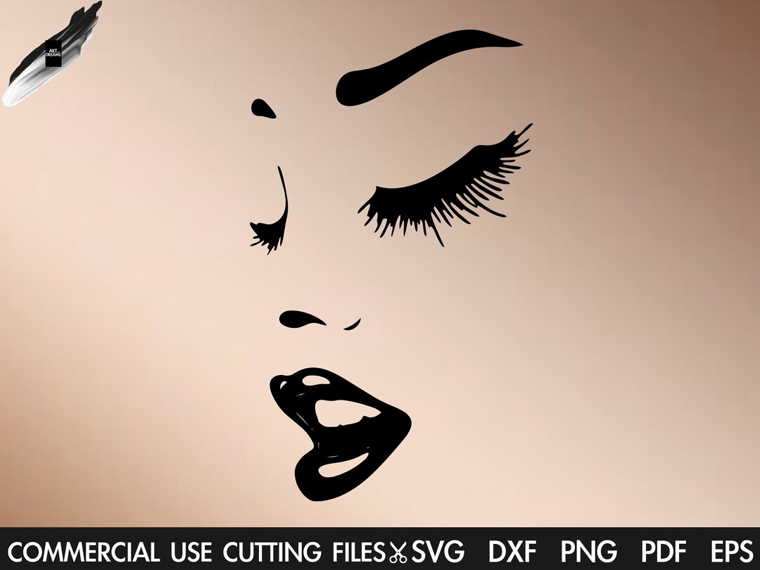 Beautiful Face SVG, Afro SVG, Black Woman SVG, Melanin Svg, Makeup Svg ...