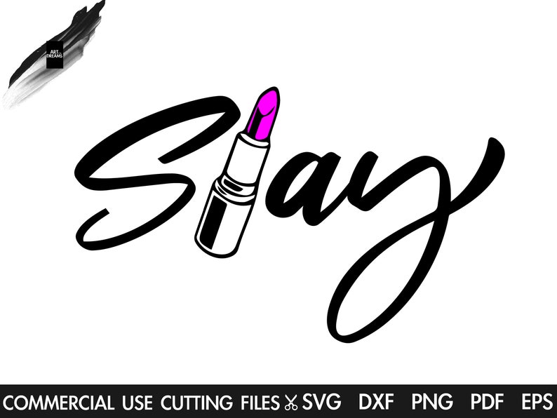 Slay SVG Makeup Svg Lipstick Svg Eyelashes Sv Lips Svg - Etsy Singapore