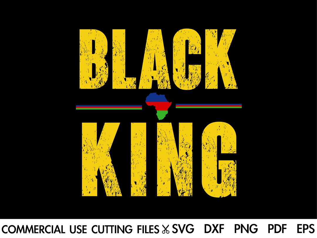 Black King Silhouette SVG: African Crown Design (digital Files) - Etsy