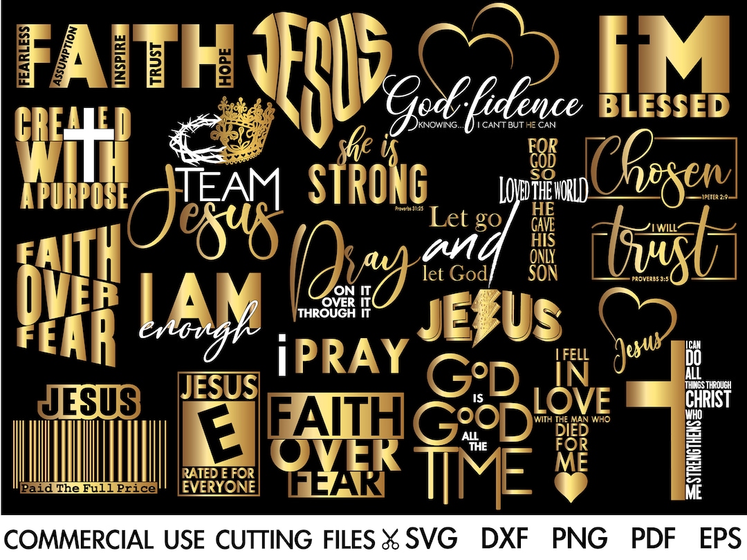 30 Christian Religious SVG Bundle, Inspirational SVG Bundle, Jesus SVG ...