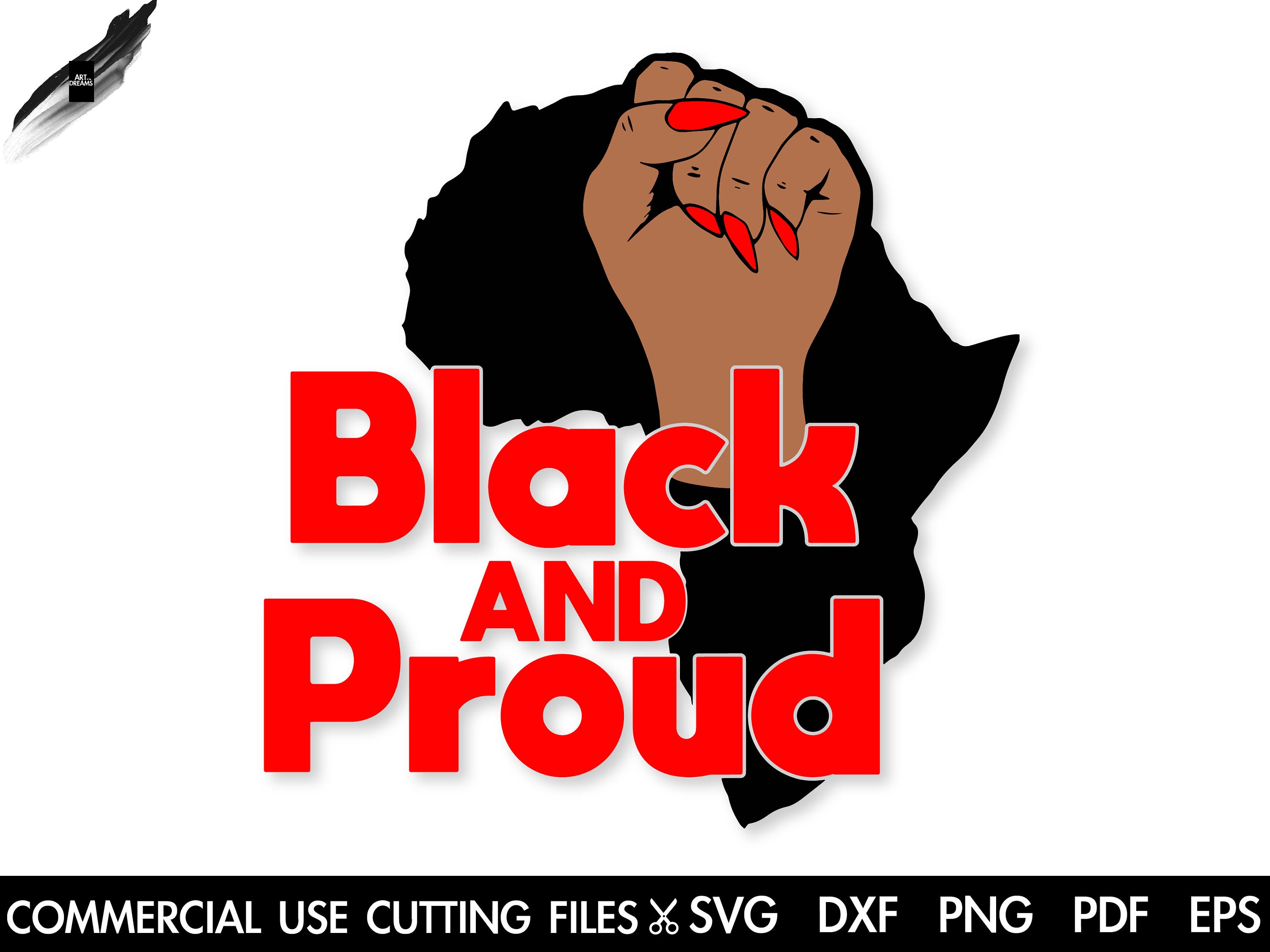 Black And Proud Svg I Am Black History Svg Black History Etsy