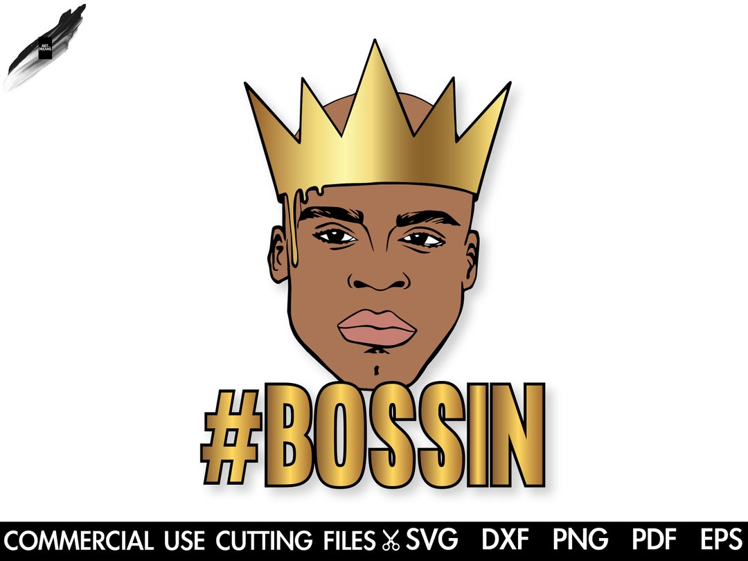 Bossin SVG, Black King With Crown SVG, Black Man Svg, Boss SVG, Afro ...
