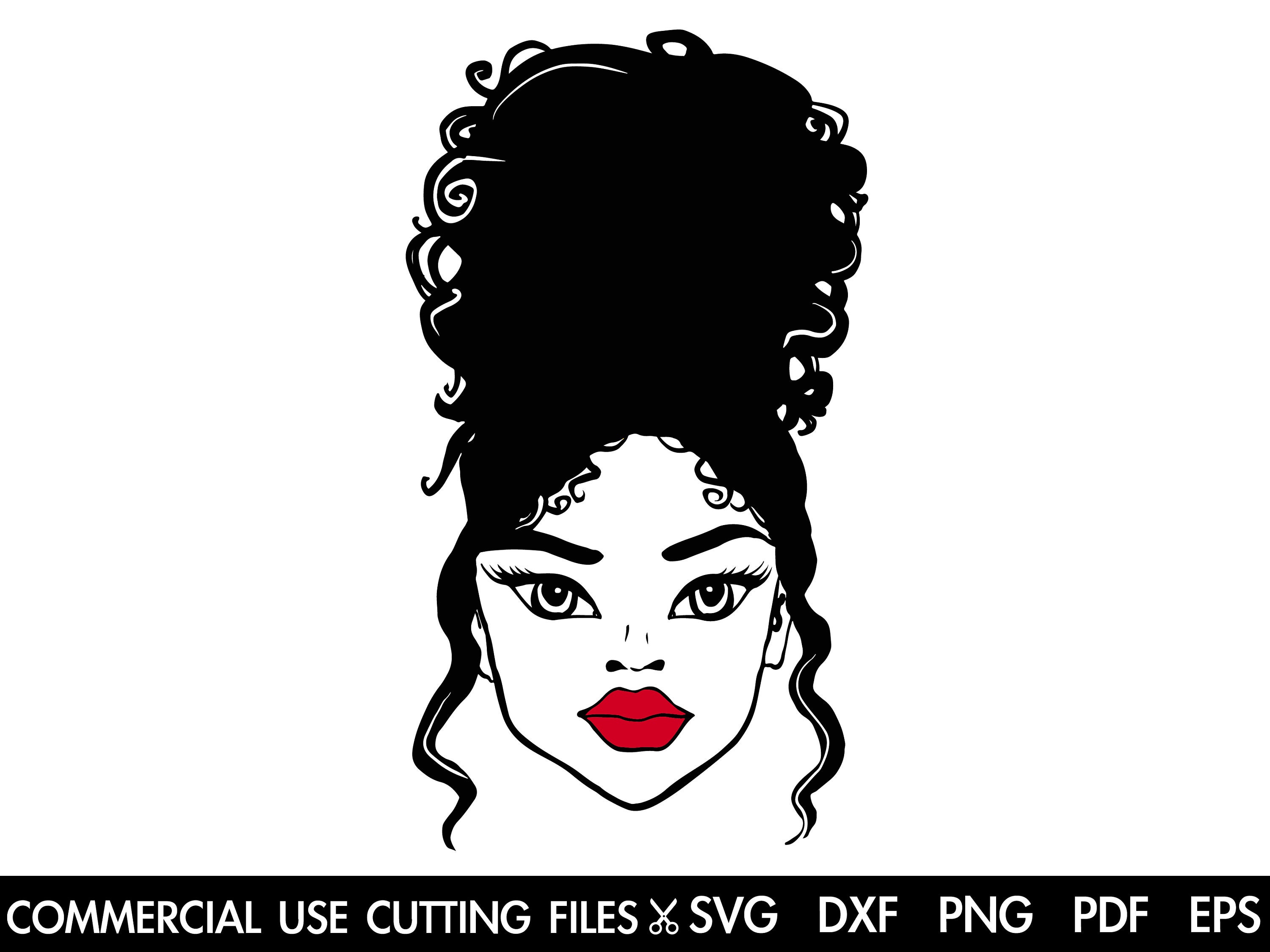 Girl SVG Woman Svg Cute Face Svg Beautiful Face Silhouette - Etsy