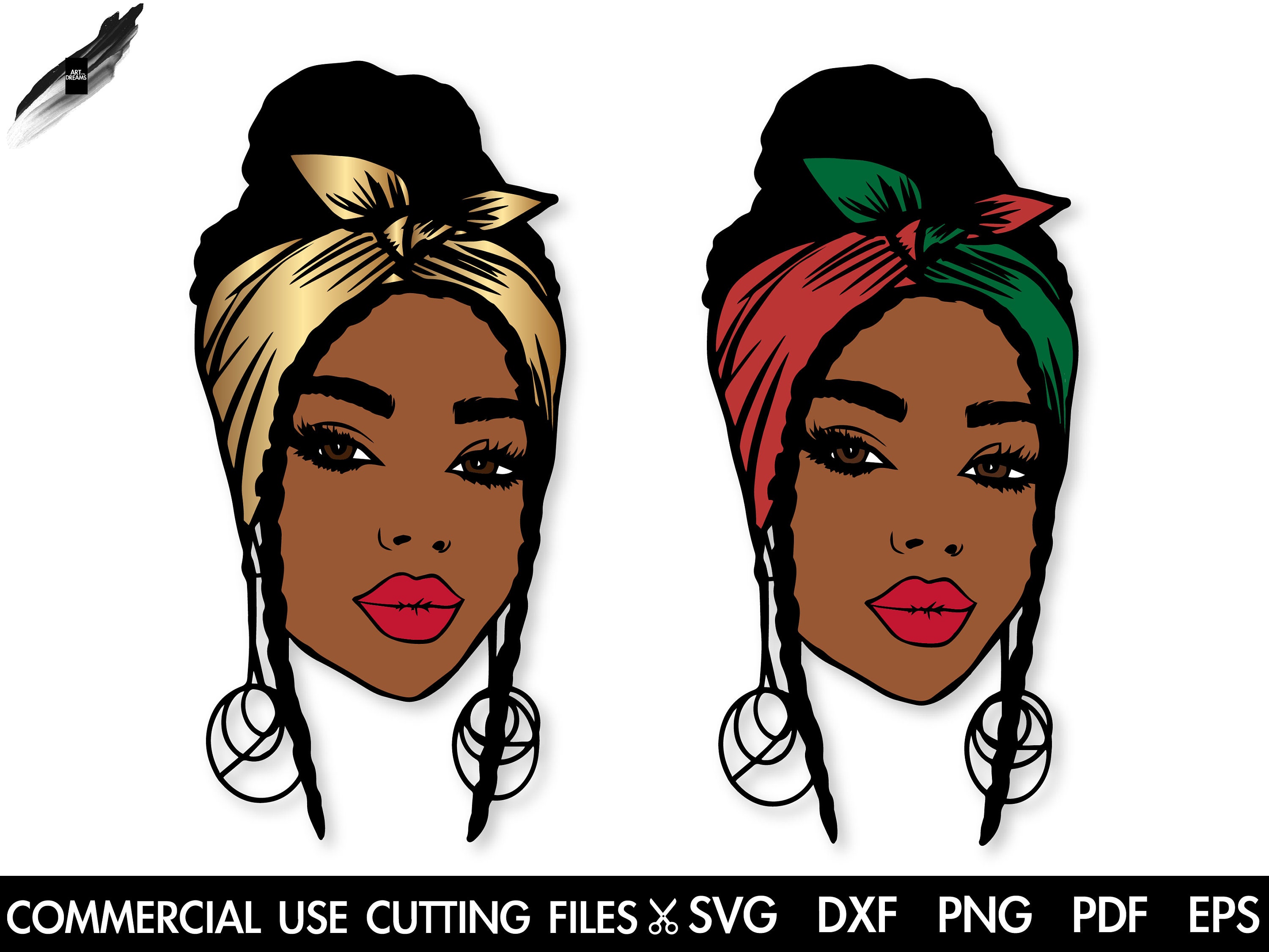 Black Woman SVG Afro SVG Woman With Braids Svg Afro Woman - Etsy