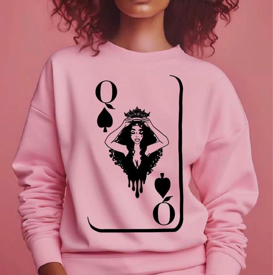 Queen of Spades SVG, Black Queen Card SVG, Black Woman SVG, Afro Woman ...