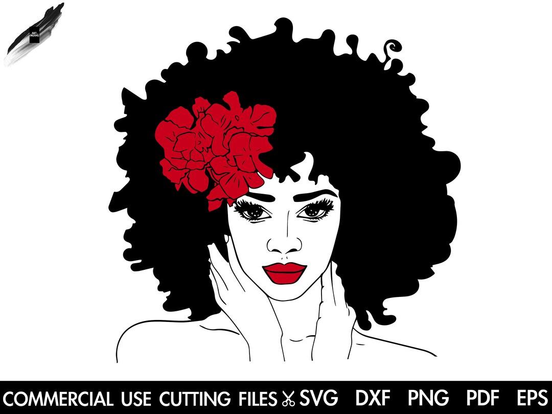 Afro SVG, Natural Hair Svg, Black Woman SVG, Black History Month SVG ...