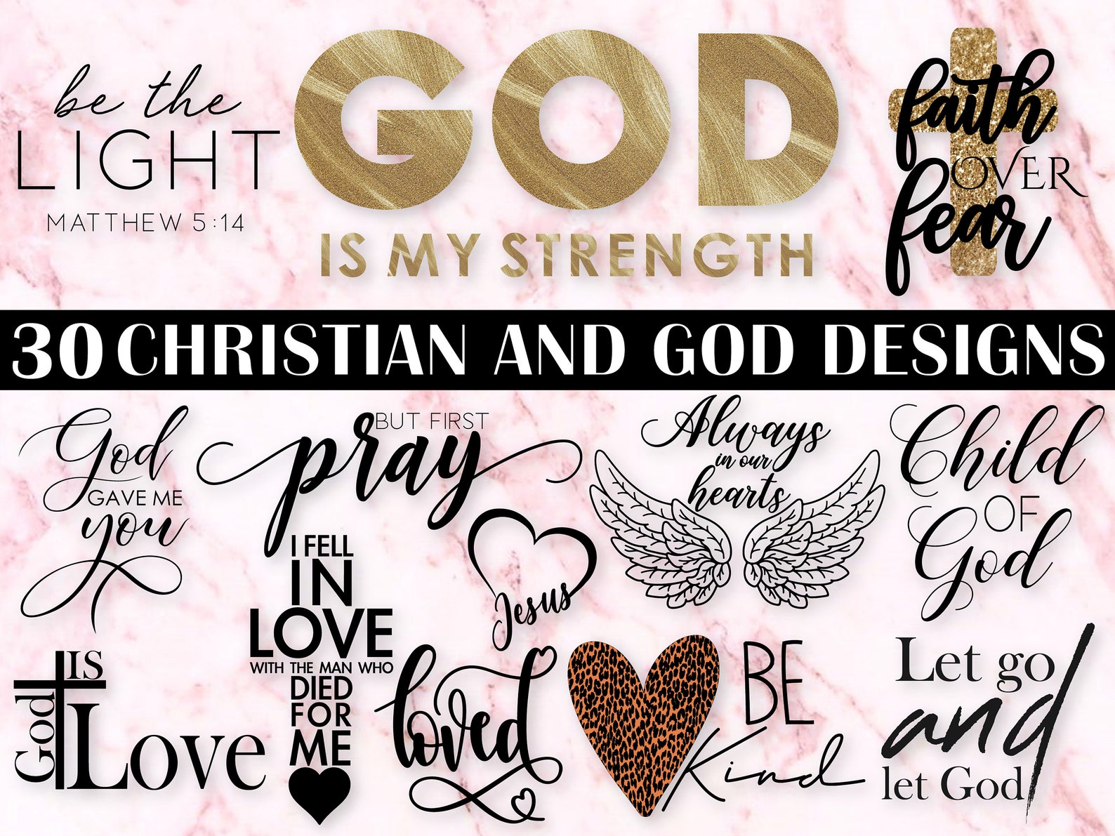 Christian and God SVG Bundle Jesus Svg Religious Svg Faith | Etsy