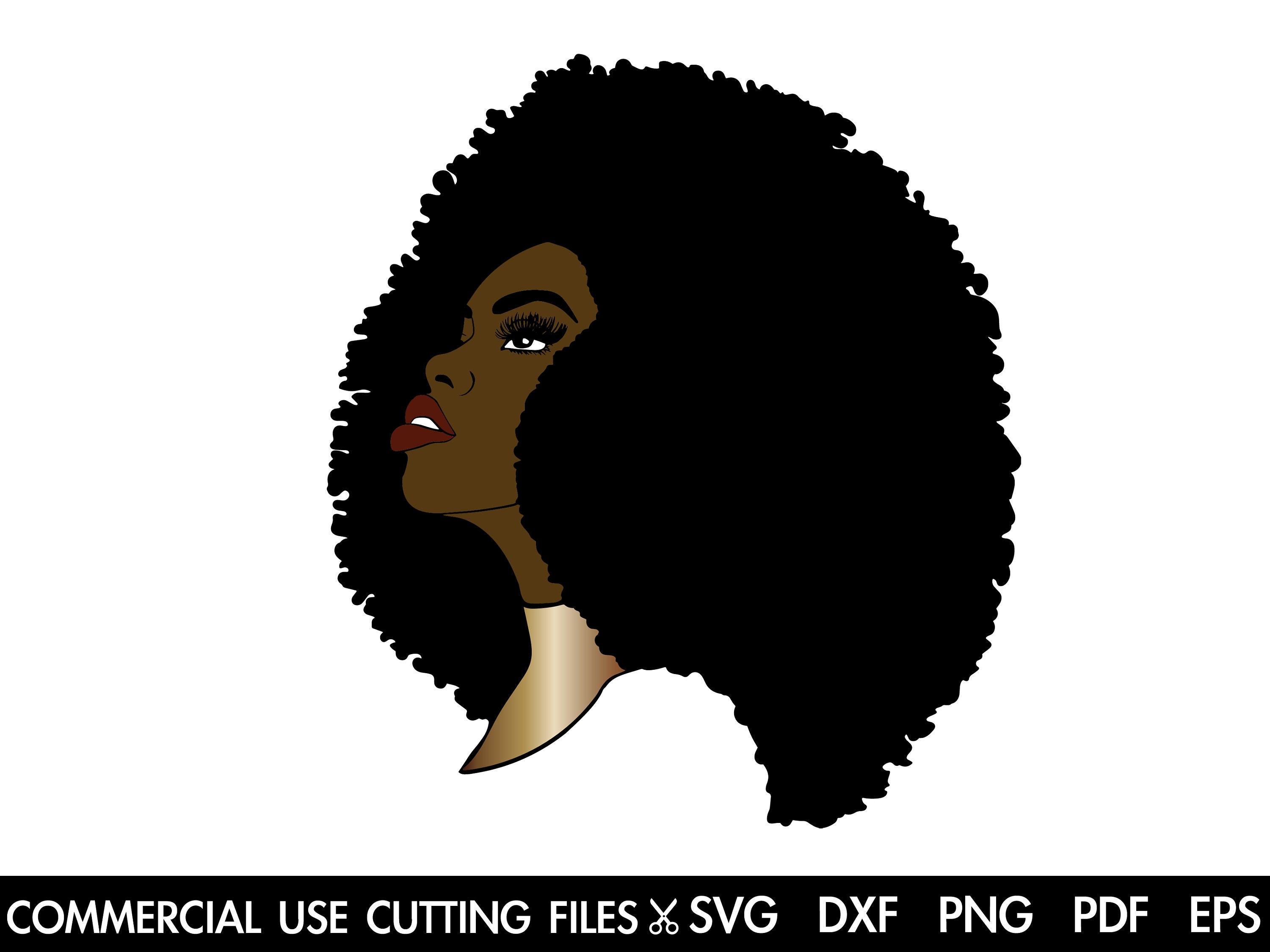 Afro SVG Natural Hair Svg Black Woman SVG Black History | Etsy