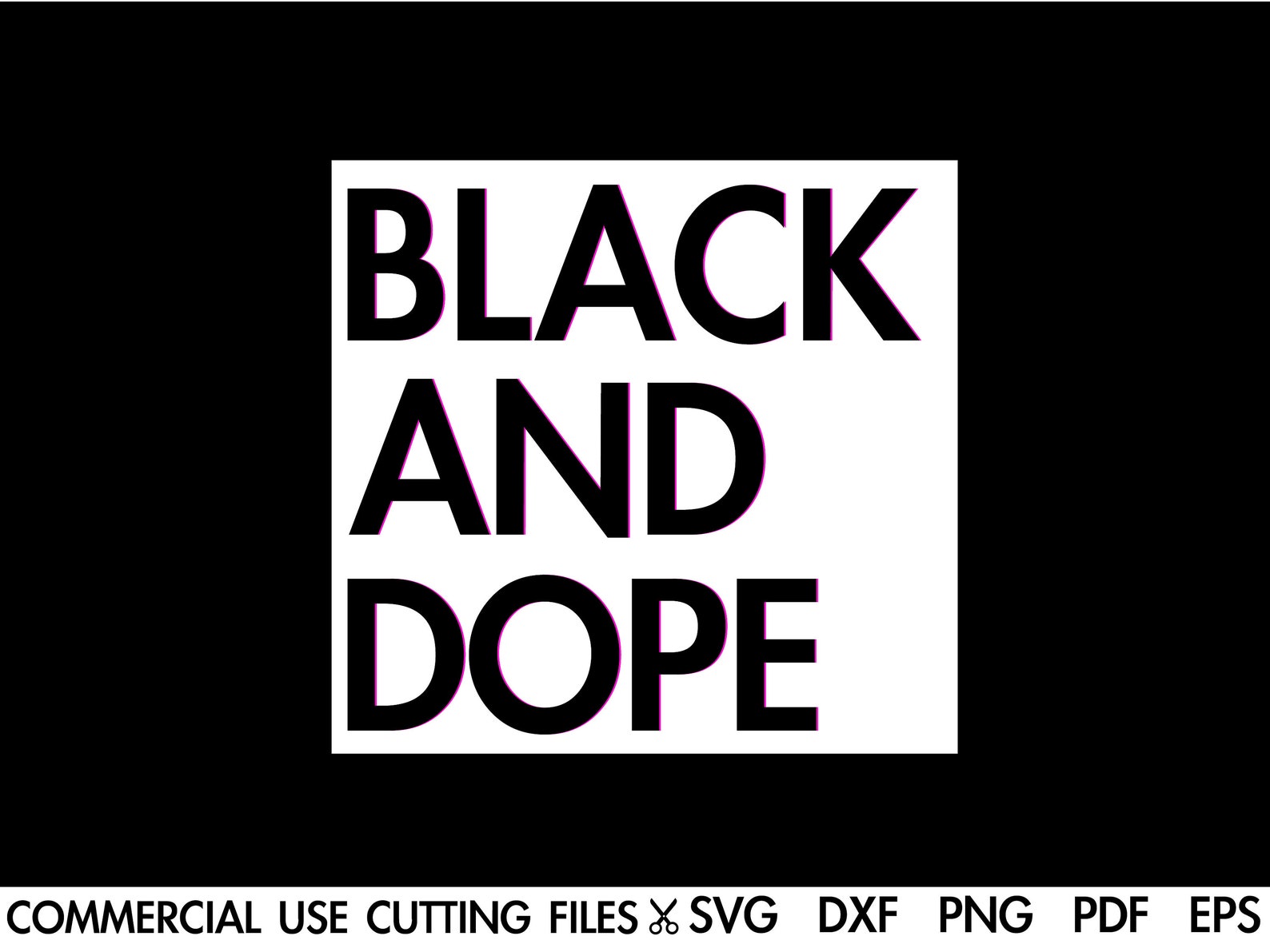 Black And Dope SVG Black Girl Magic SVG Dope Svg Afro Svg | Etsy