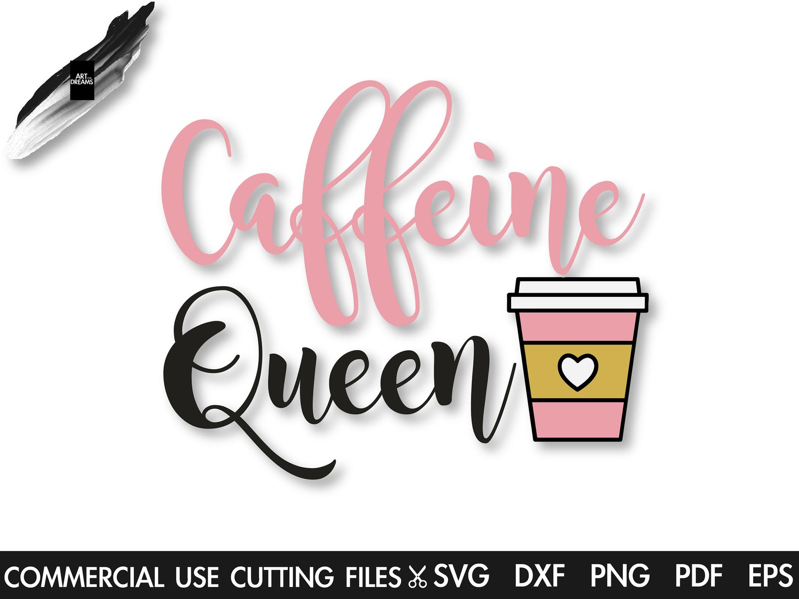 Caffeine Queen Svg Coffee Svg Queen Svg Coffee Quotes Svg - Etsy