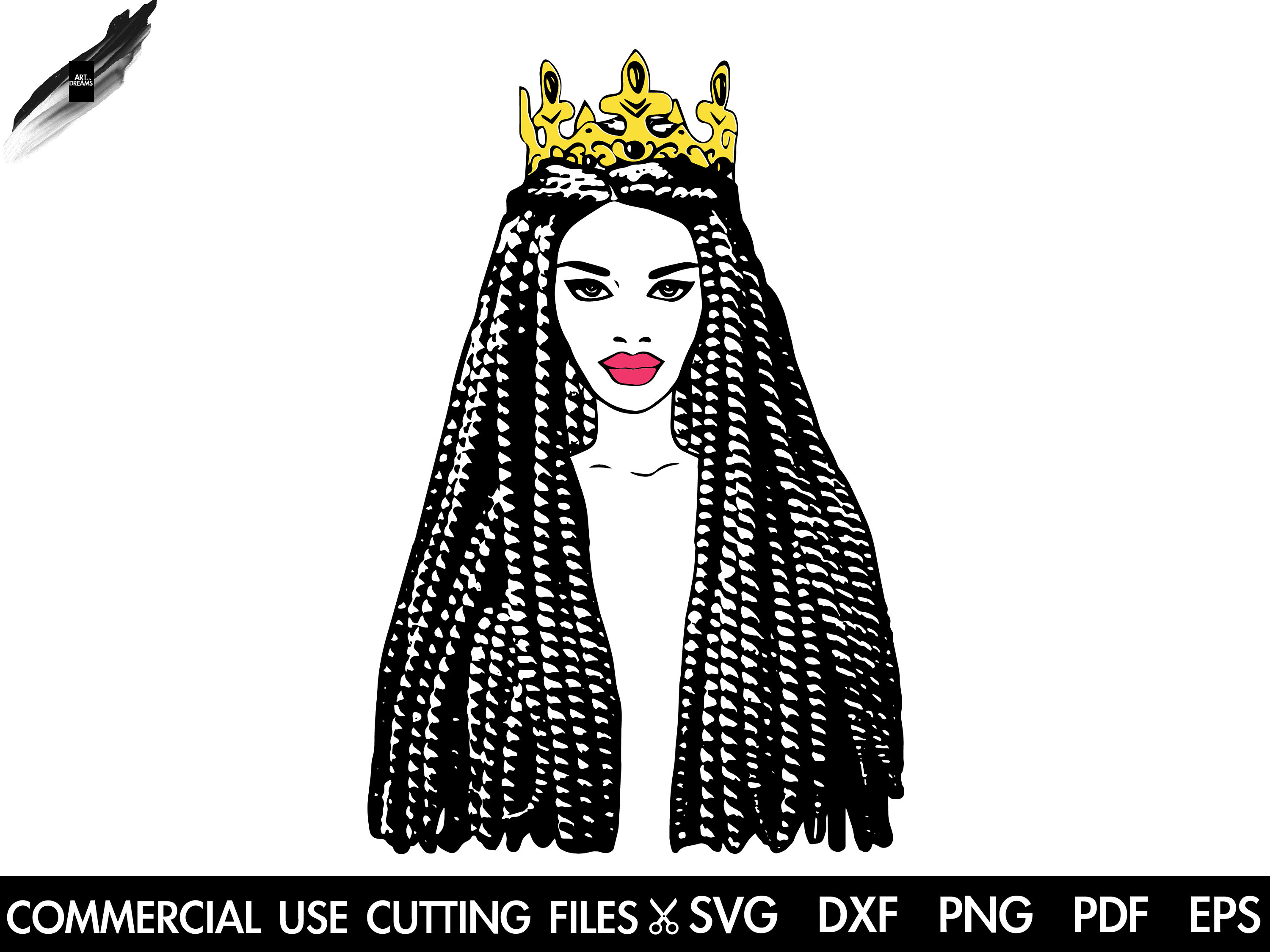 Queen Svg Afro SVG Natural Hair Svg Black Woman SVG Black - Etsy
