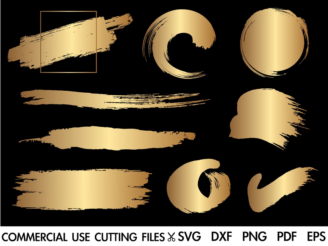 9 Paint Brush Stroke SVG Bundle Paint Brush Svg Stroke Svg | Etsy