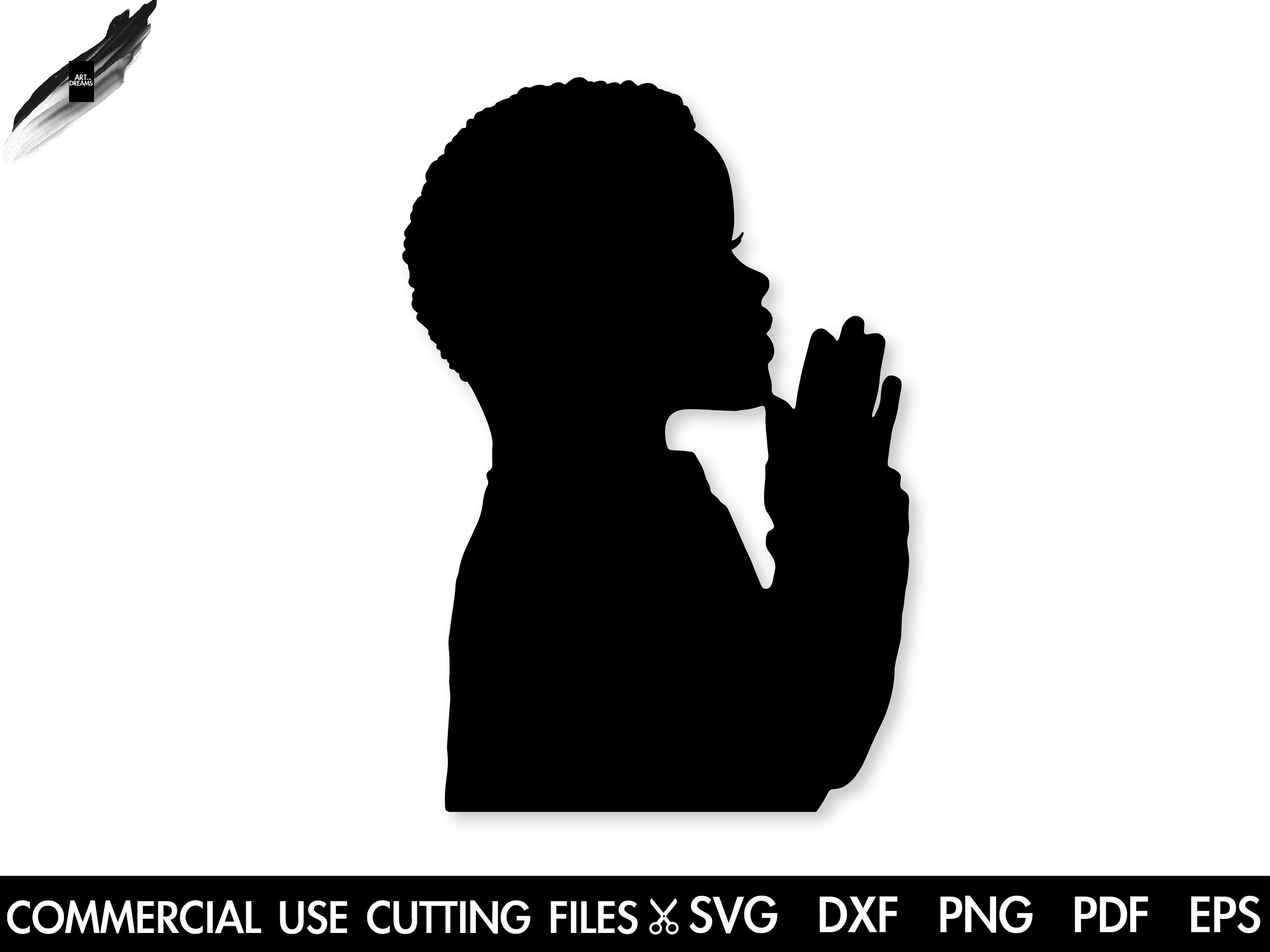 Child Praying Silhouette