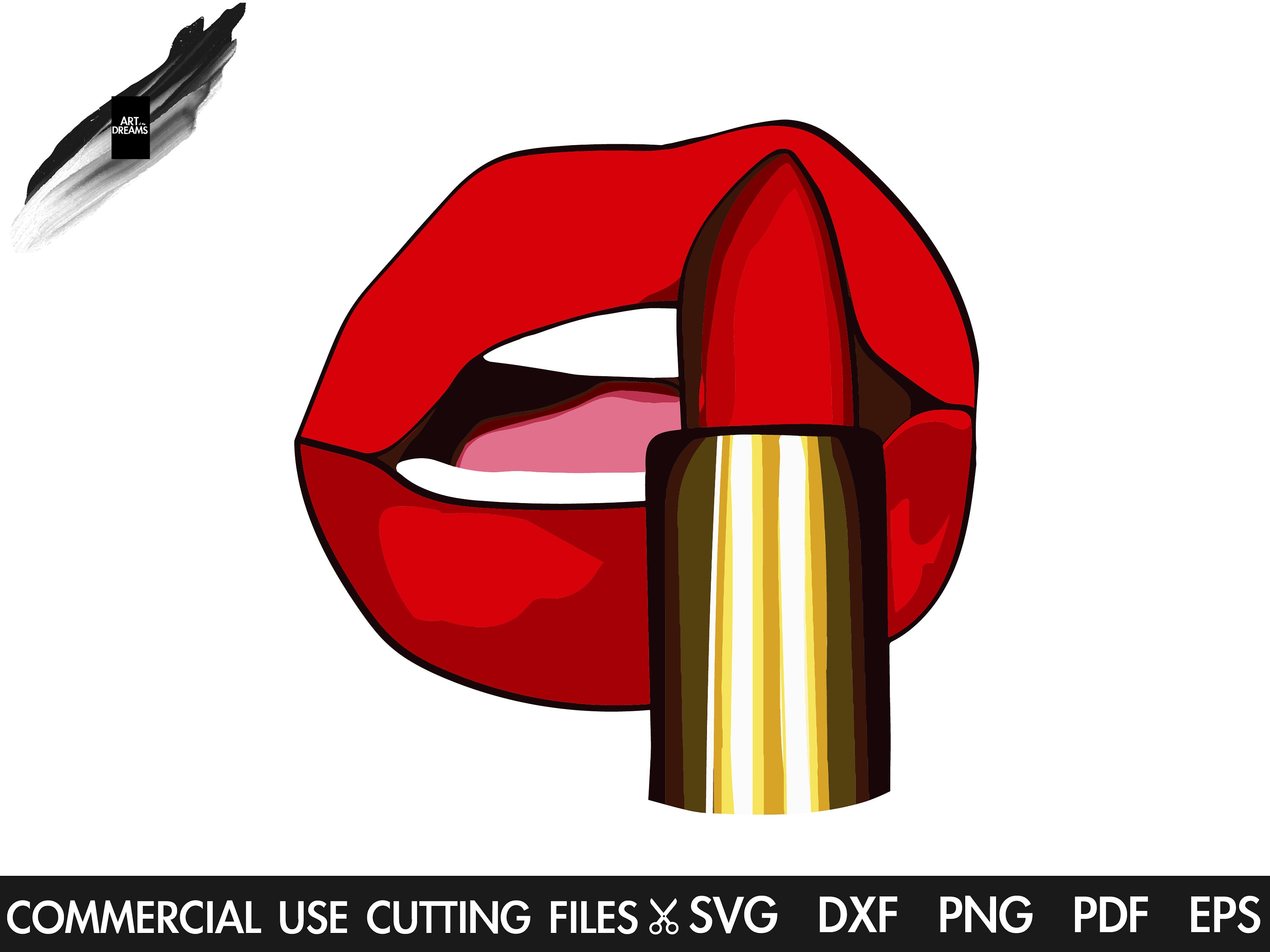 Lips With Lipstick SVG Lips SVG Lipstick Svg Dope Svg Afro | Etsy