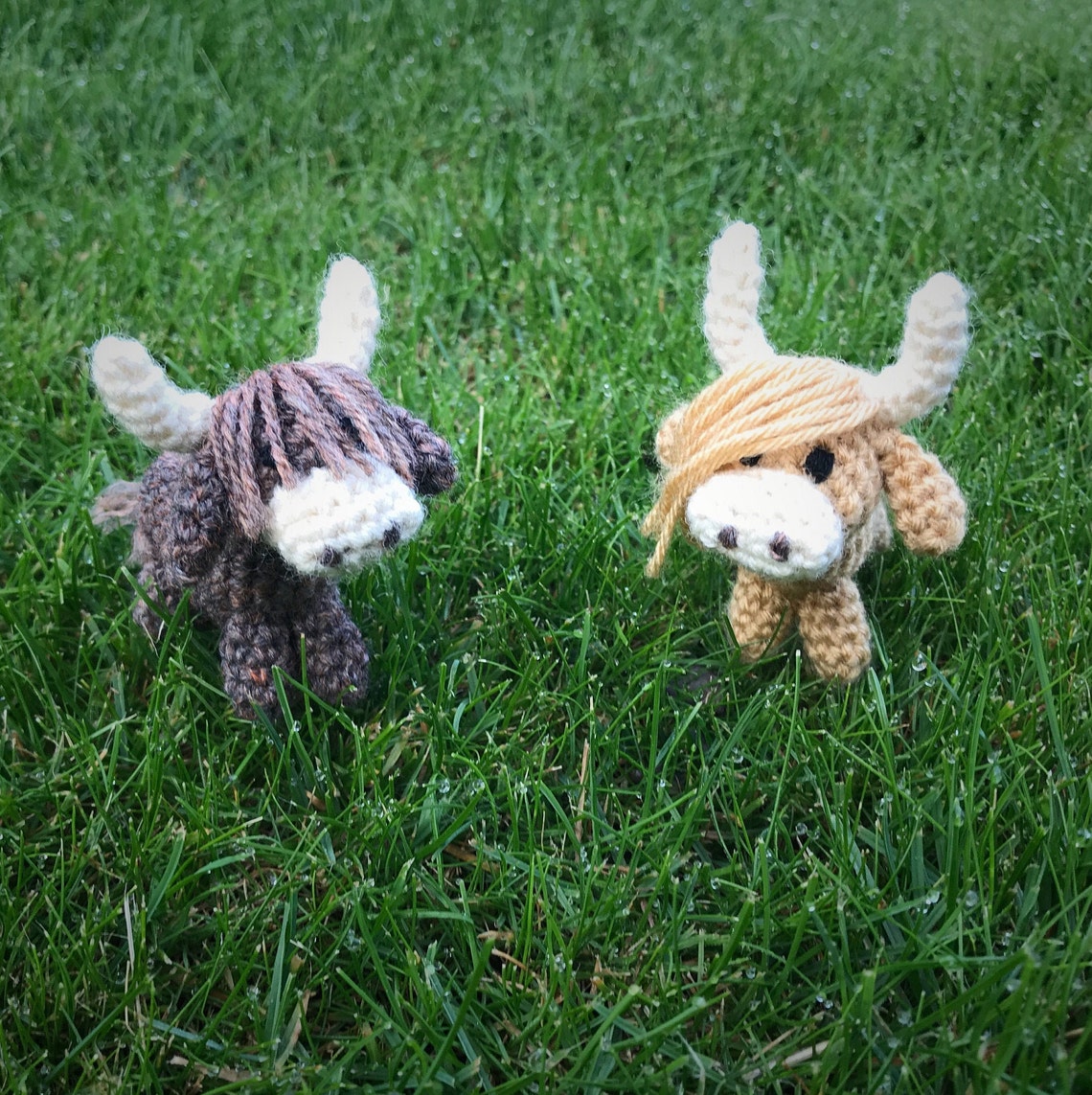 Miniature Highland Cow hairy Coo Amigurumi Pdf Crochet - Etsy UK