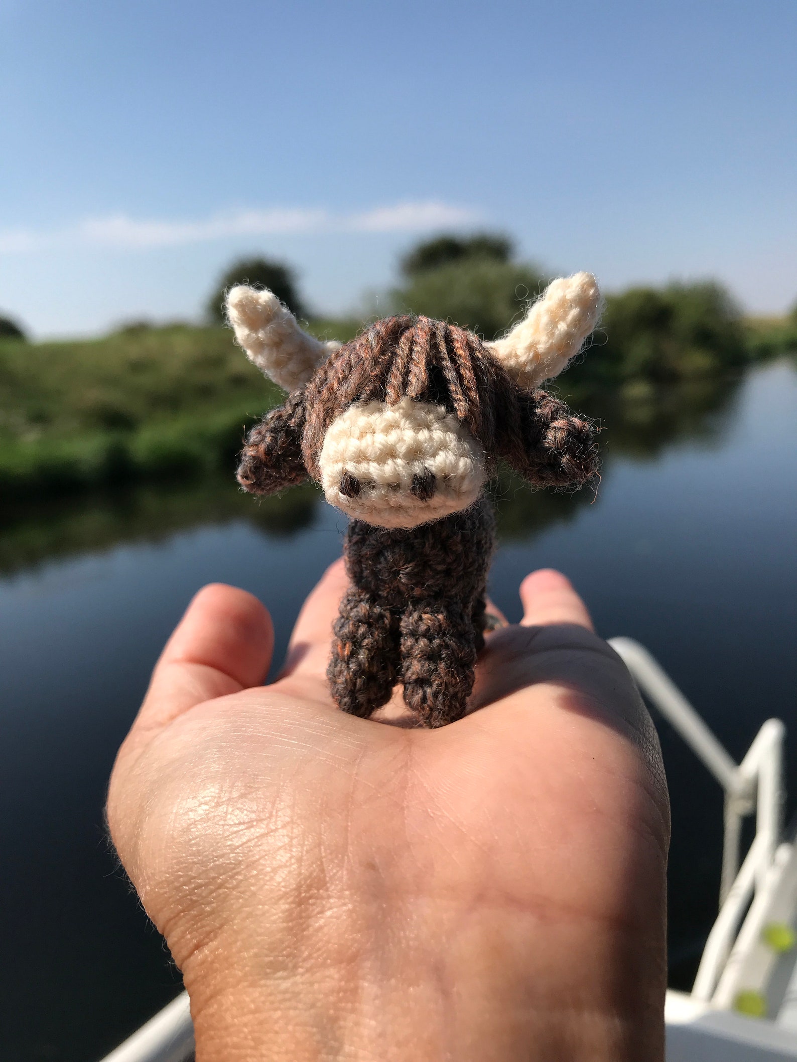 Miniature Highland Cow hairy Coo Amigurumi Pdf Crochet - Etsy