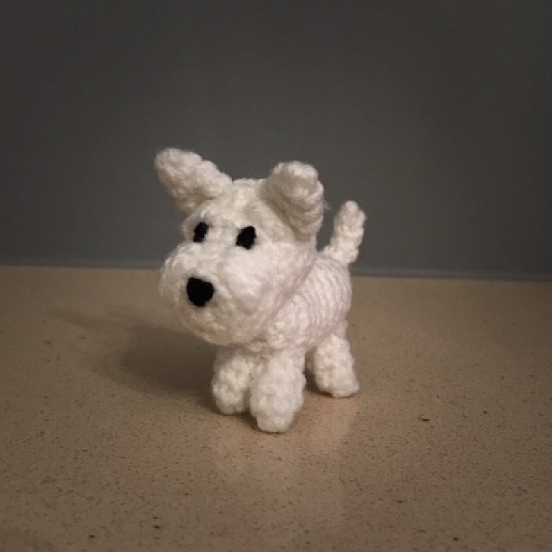 Miniature West Highland White Terrier (westie) Crochet Pattern (pdf ...