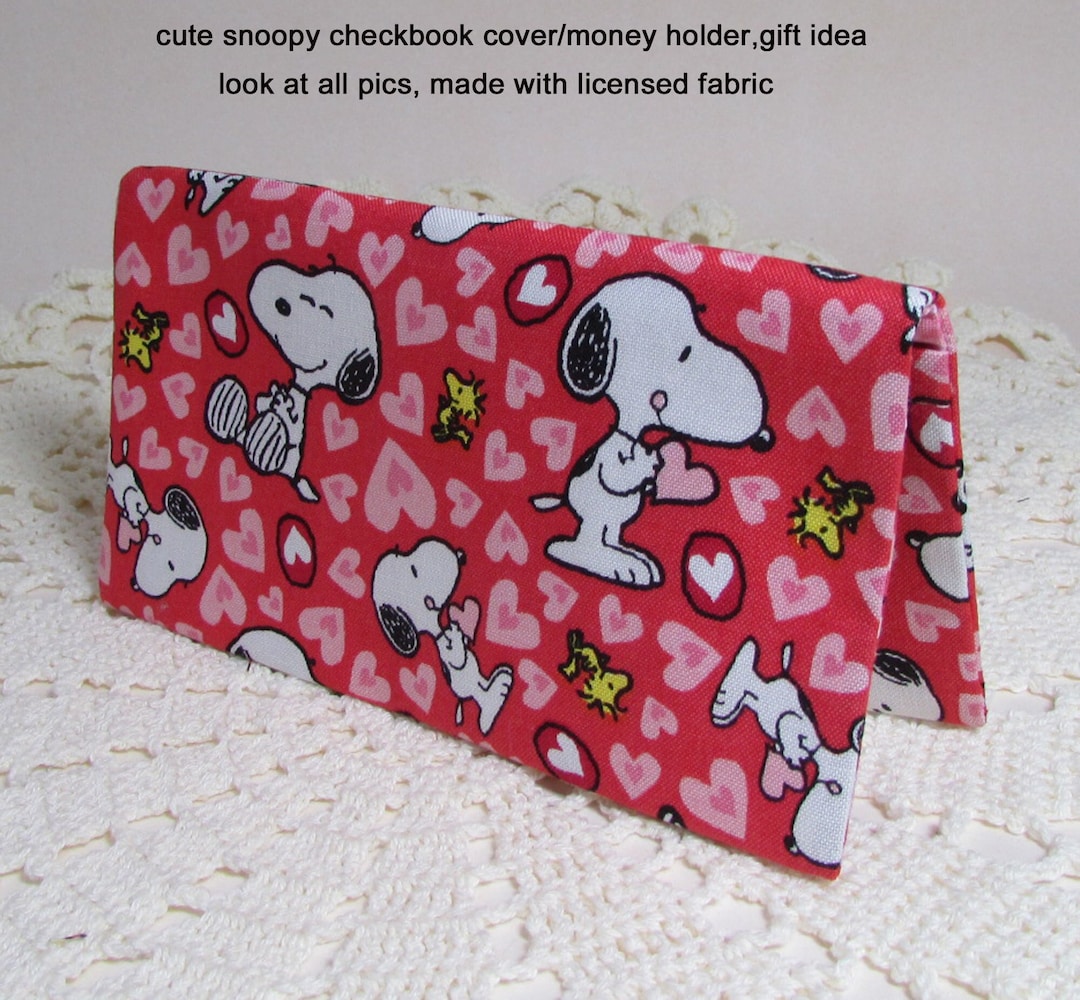 Snoopy and Woodstock 5 Licensed Fabric Checkbook Cover - Coupon or ...