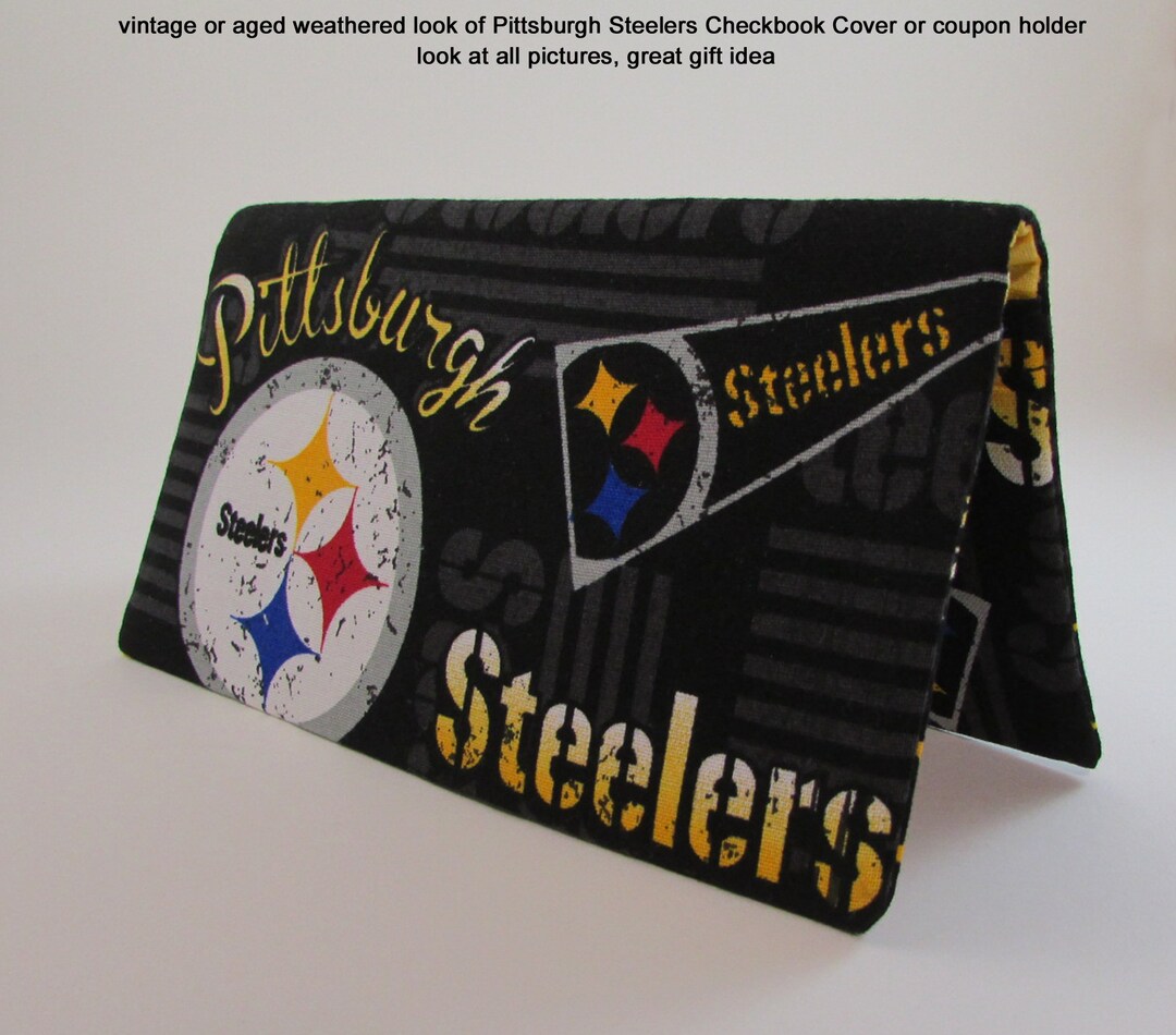Pittsburgh Steelers Licensed Fabric Checkbook Cover or Coupon Holder ...