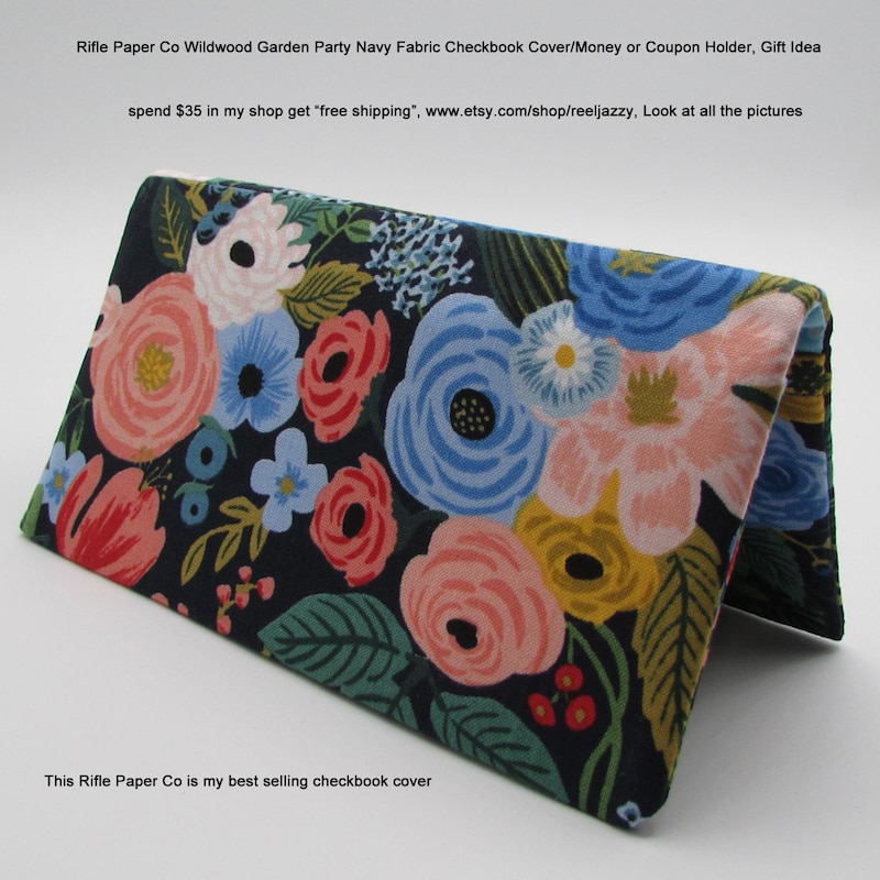 Floral Fabric Checkbook - Etsy